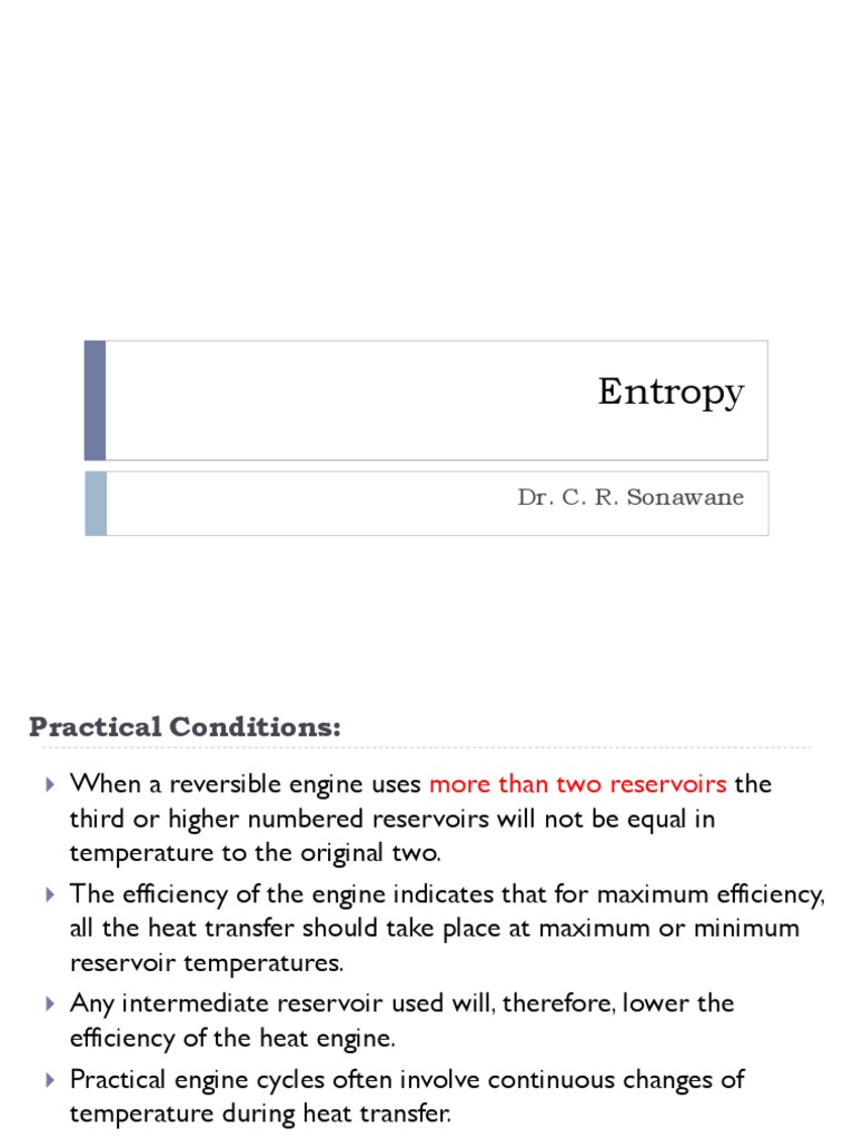 Unit 2 - Entropy | PDF | Entropy | Heat