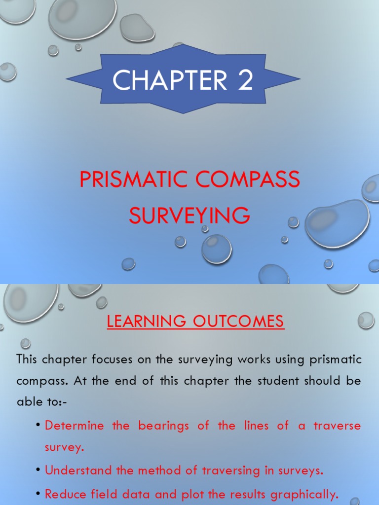 CHAPTER 2 - Prismatic Compass | PDF | Surveying | Compass