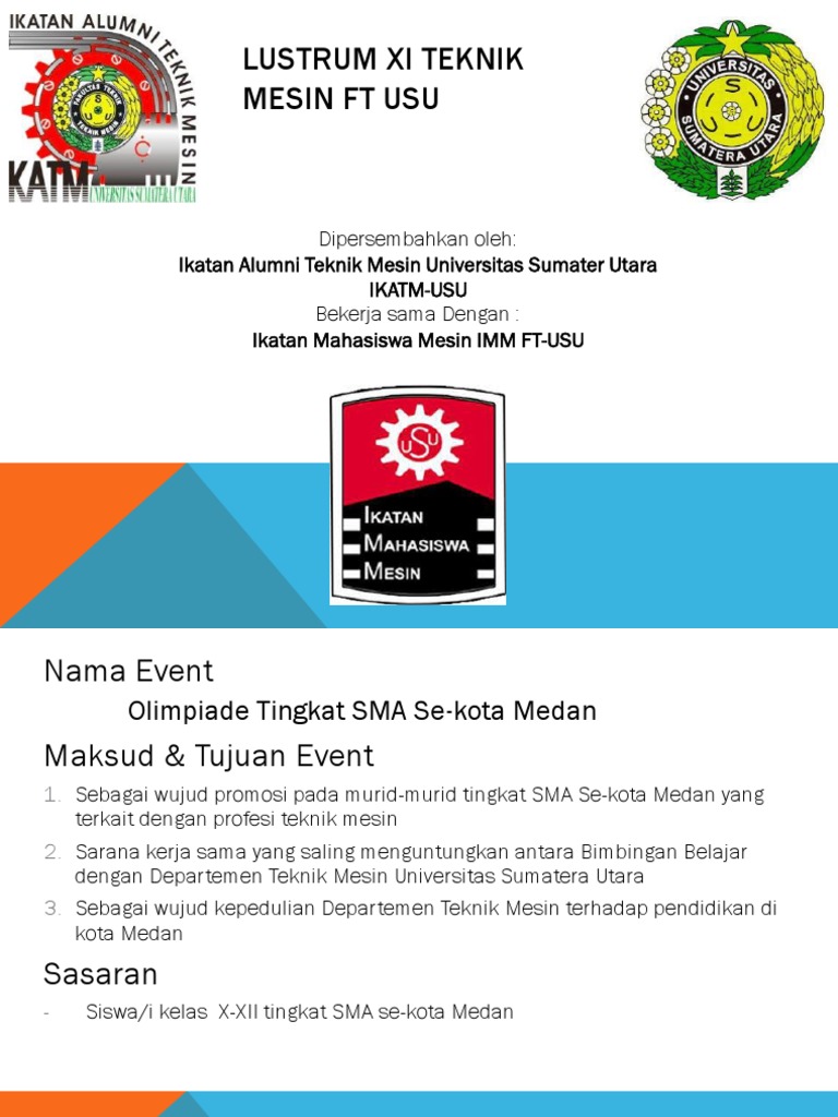 Lustrum Xi Teknik Mesin FT Usu Olimpiade | PDF