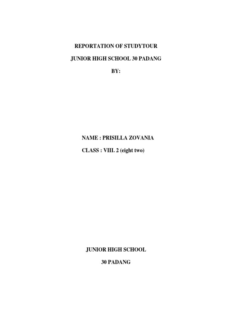 Reportation of Studytour | PDF