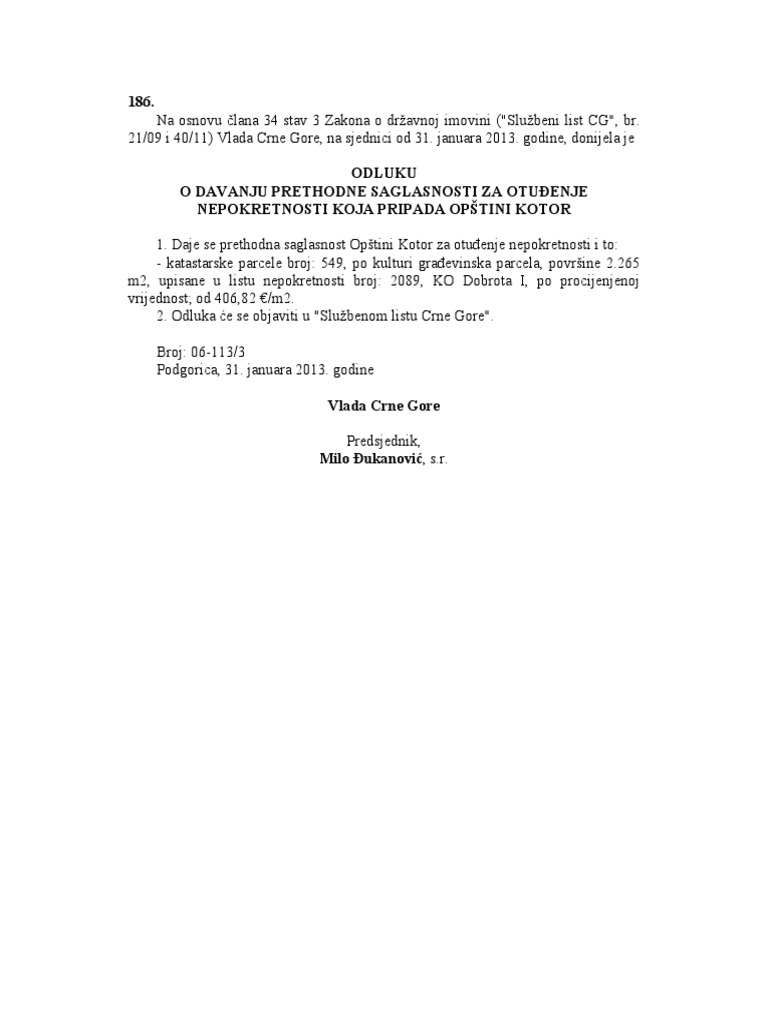 Službeni List Crne Gore Broj 10 2013