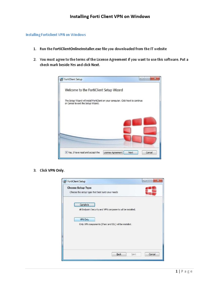 Forticlient Install | PDF | Computers