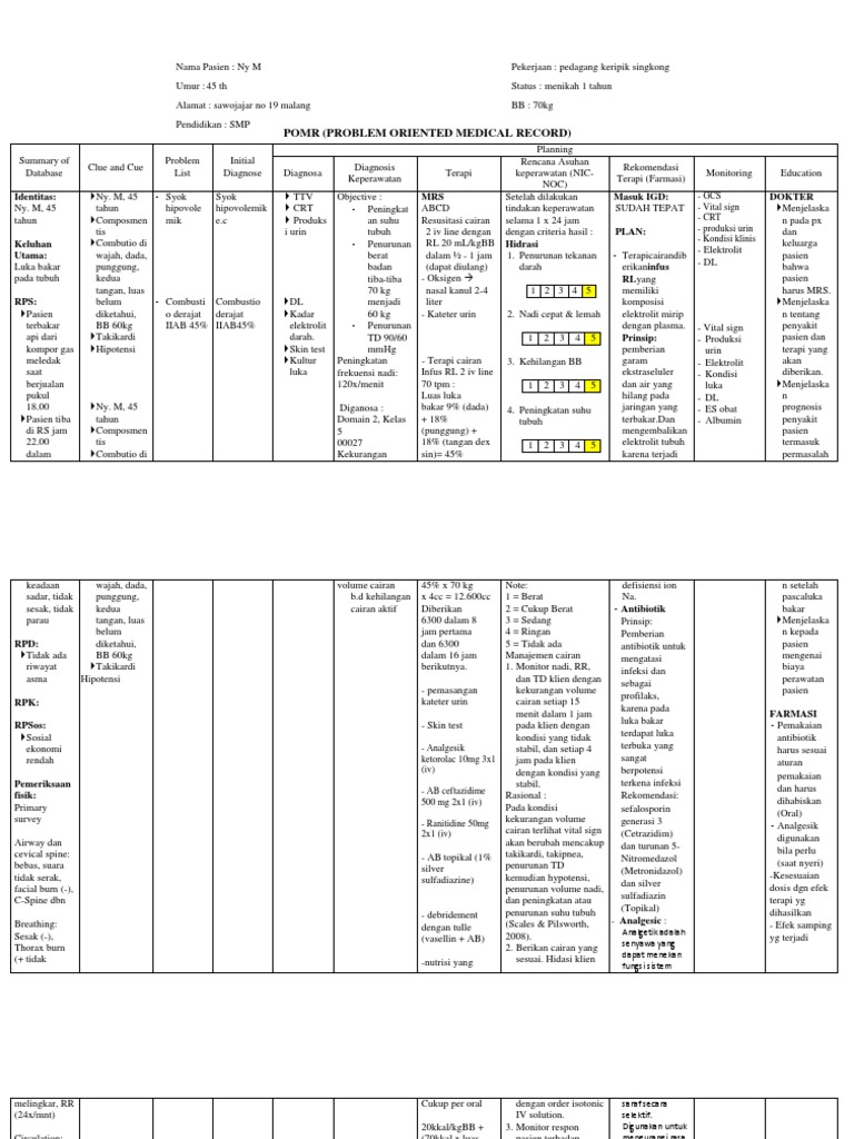 Pomr Skenario 3 Bedah - 3 | PDF