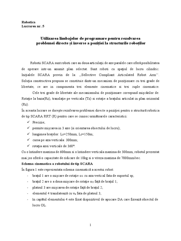 Lucrarea de Laborator NR 5 | PDF