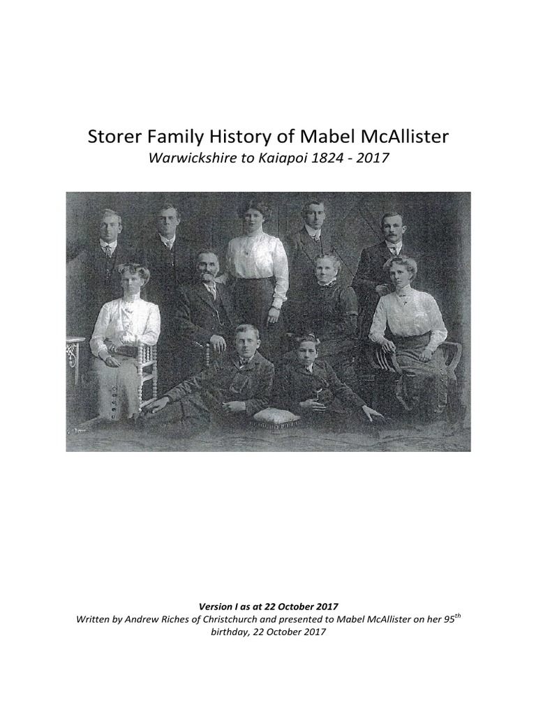 Storer Family History: 1824-2017 | PDF | Nature | Business