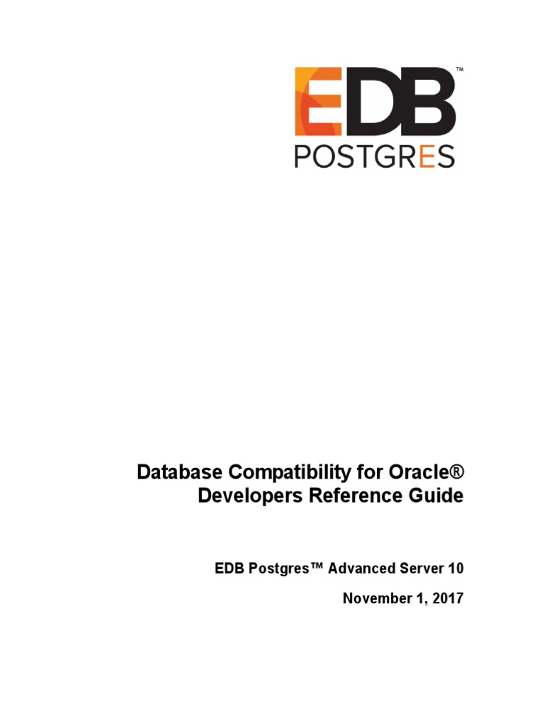 EDB Database Compatibility For Oracle Developers Reference Guide v10 | PDF | Identifier | Oracle ...