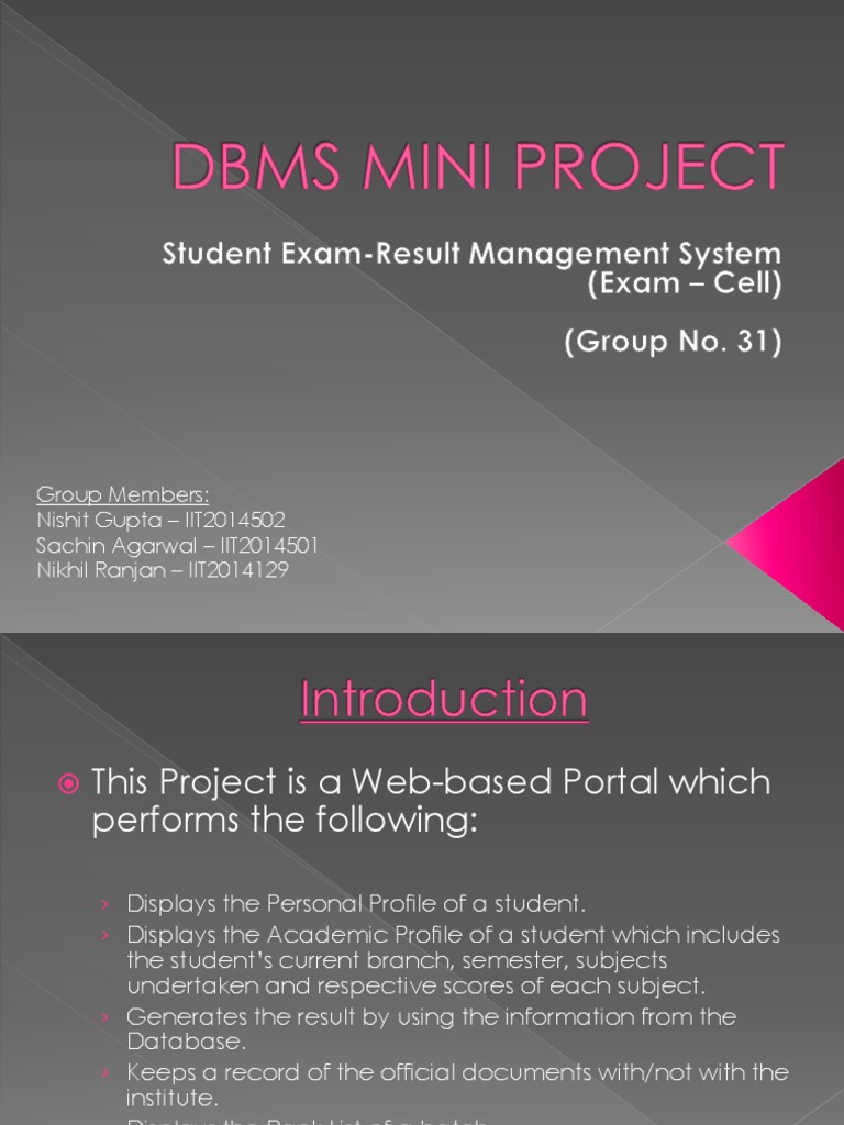 DBMS Project | PDF | Information Retrieval | Data Management