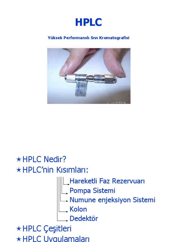 HPLC Lectures Notes | PDF