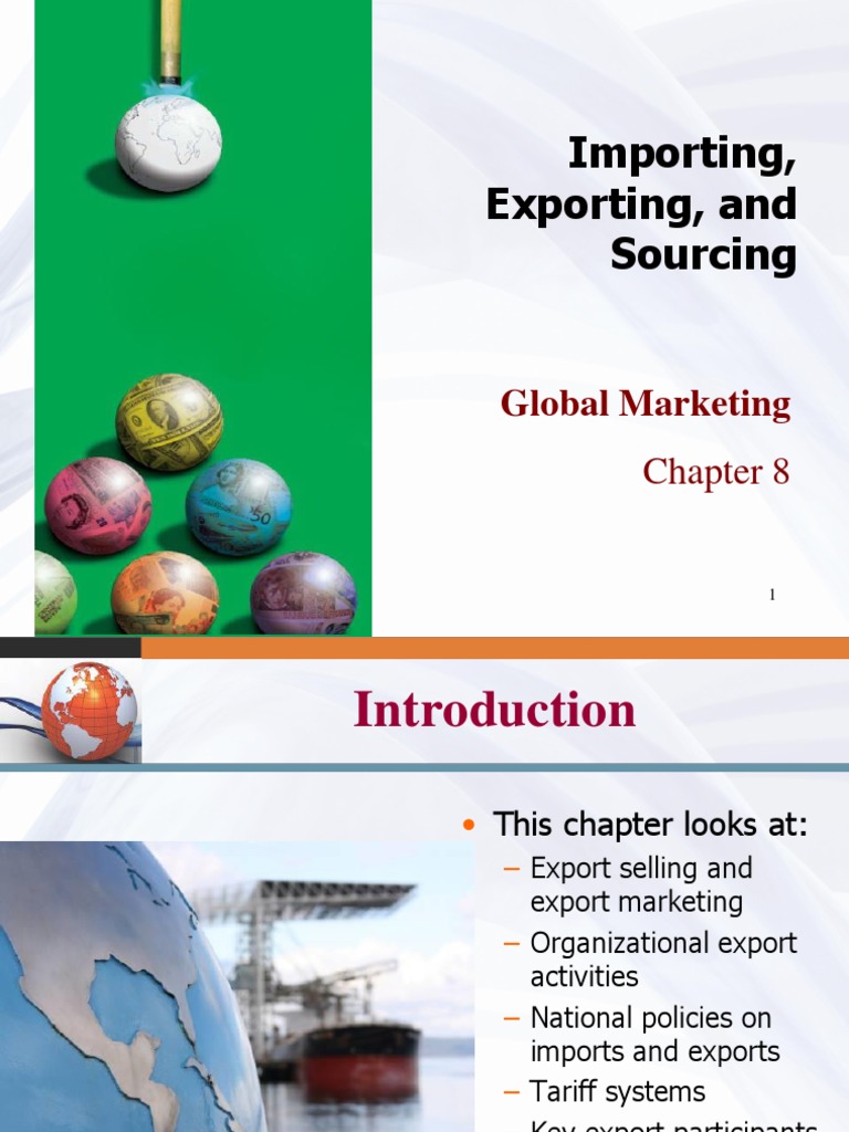 Importing, Exporting, and Sourcing: Global Marketing | PDF | Dumping ...