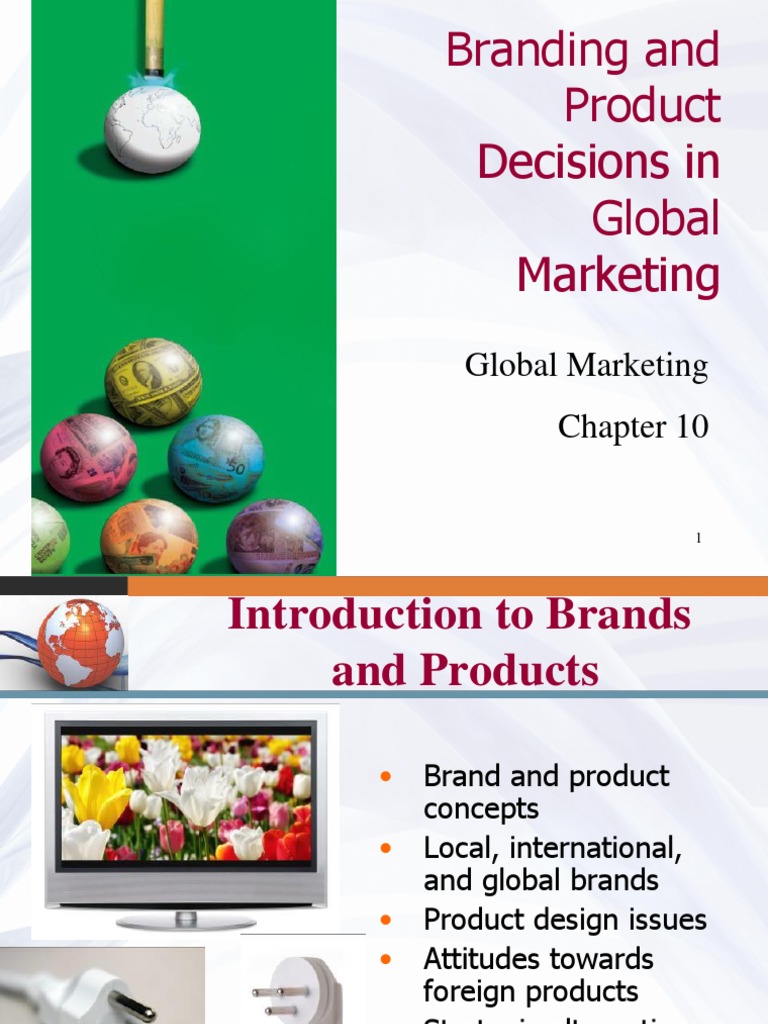 Branding and Product Decisions in Global Marketing | PDF | Brand ...