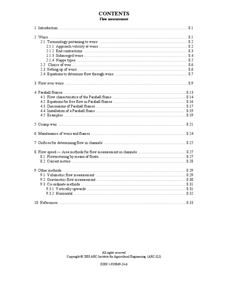 Irrigation Design Flow Measurement | PDF | Liquids | Soft Matter