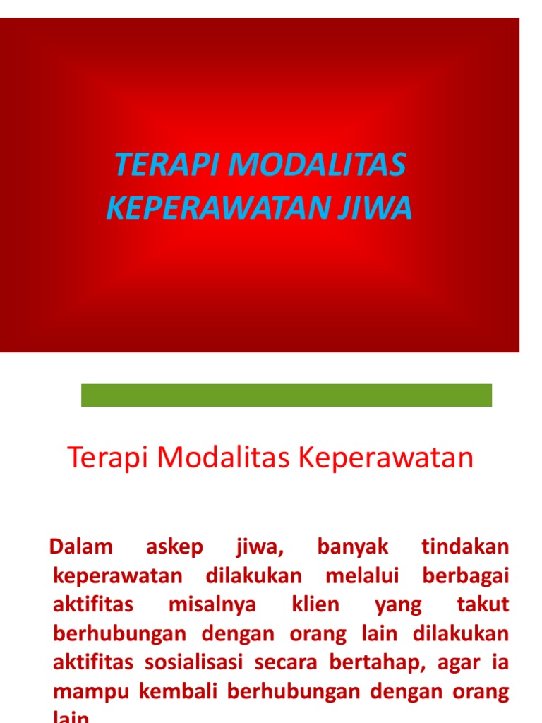 Terapi Modalitas | PDF