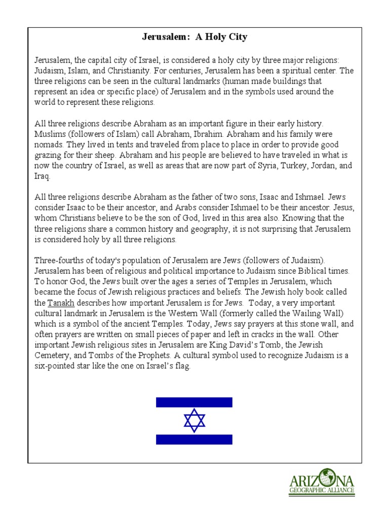 Jerusalem Holy City | PDF | Jerusalem | Abraham