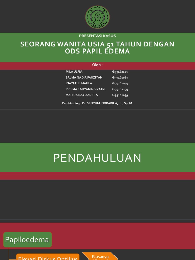 Ods Papil Edema Susp. Sop | PDF