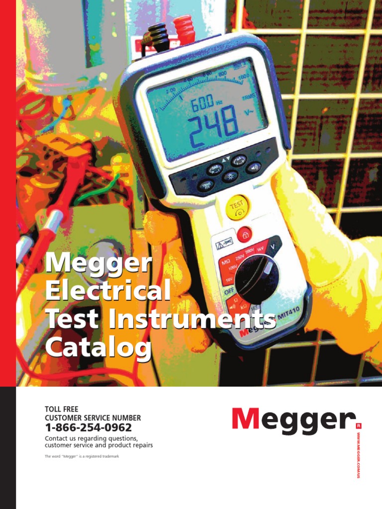 Megger Electrital Instruments | PDF | Insulator (Electricity) | Capacitor