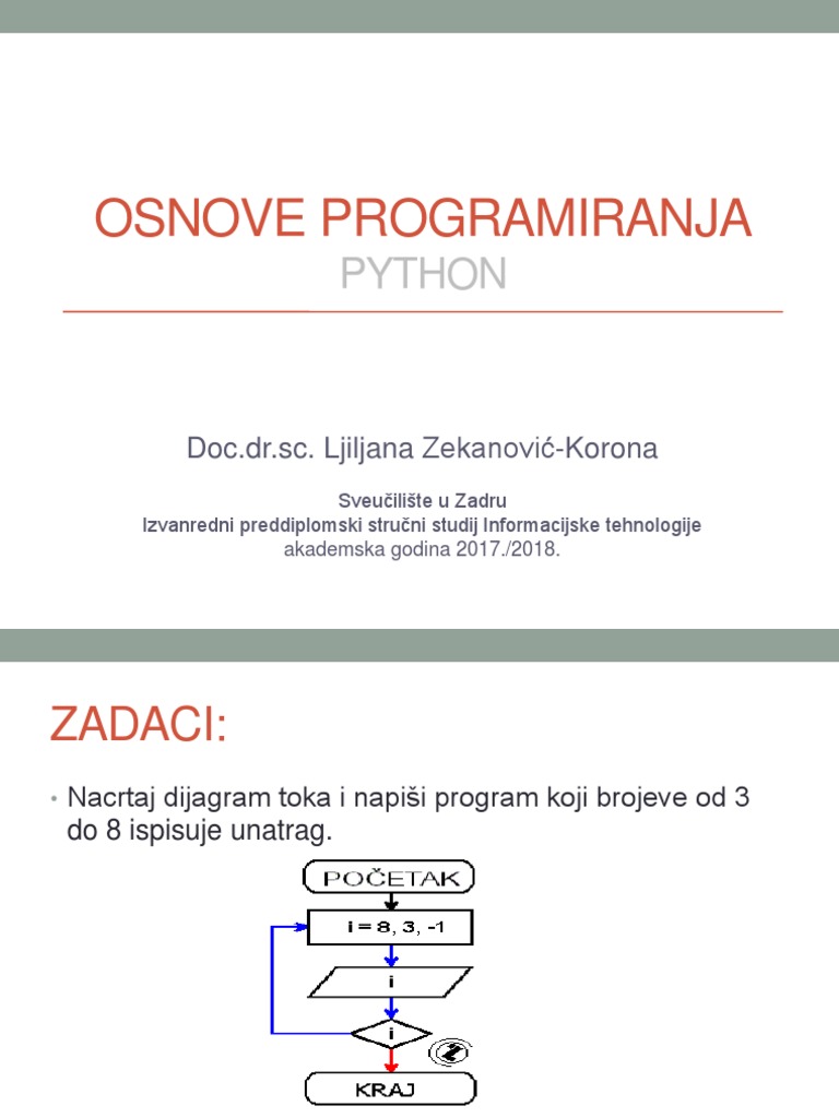 Predavanje 08 - Zadaci | PDF