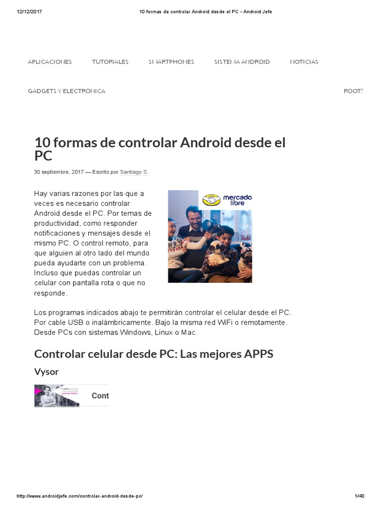 10 Formas de Controlar Android Desde El PC - Android Jefe | PDF ...