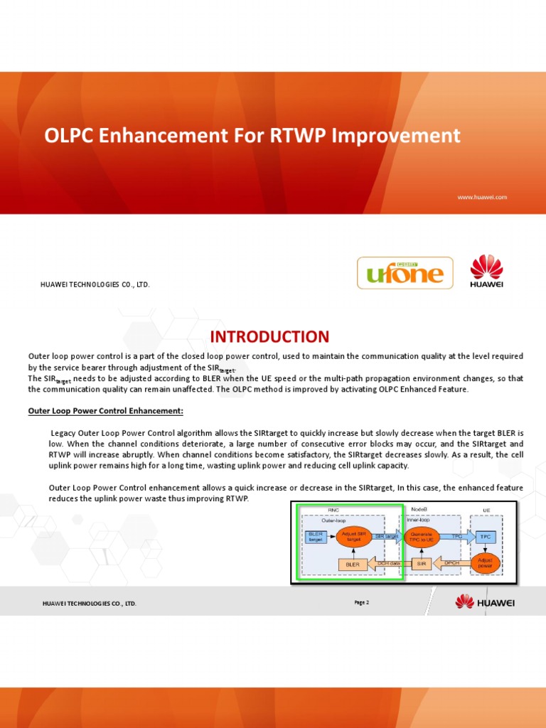 OLPC Enhancement For RTWP Improvement: Huawei Technologies Co., LTD ...
