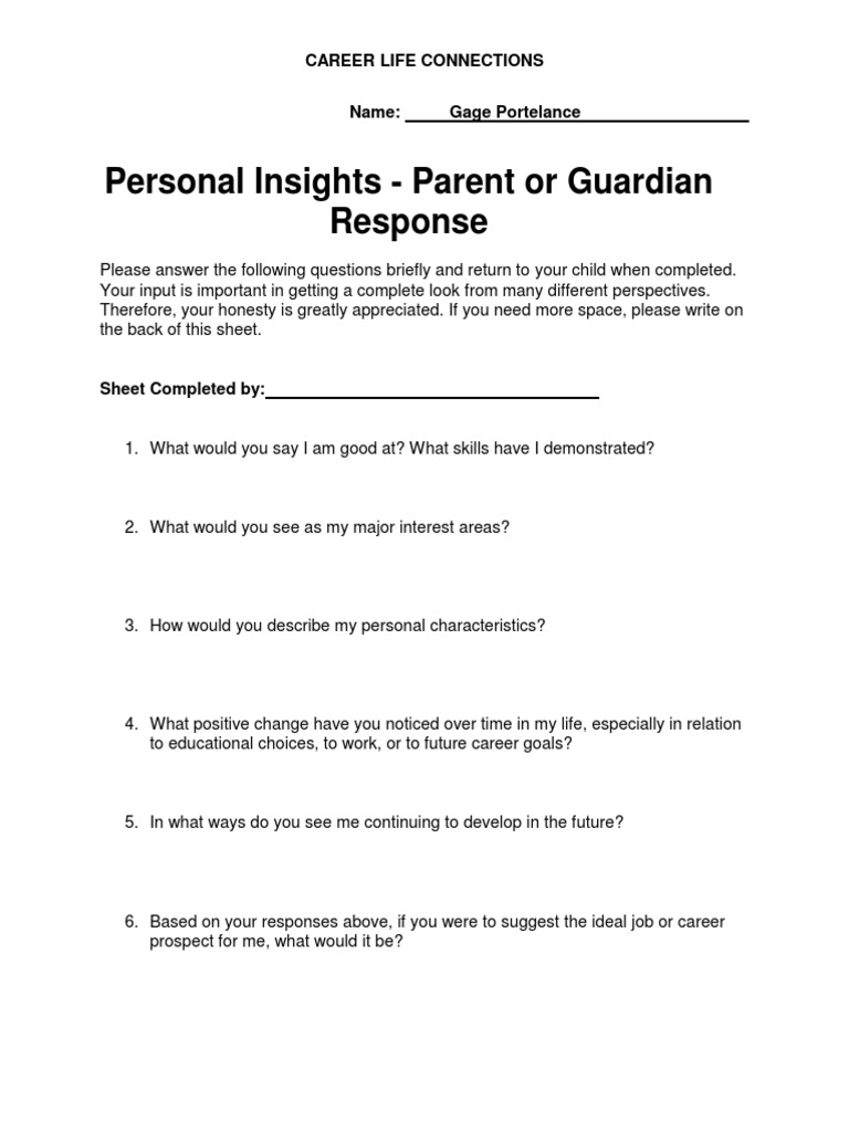 Personal Insight | PDF