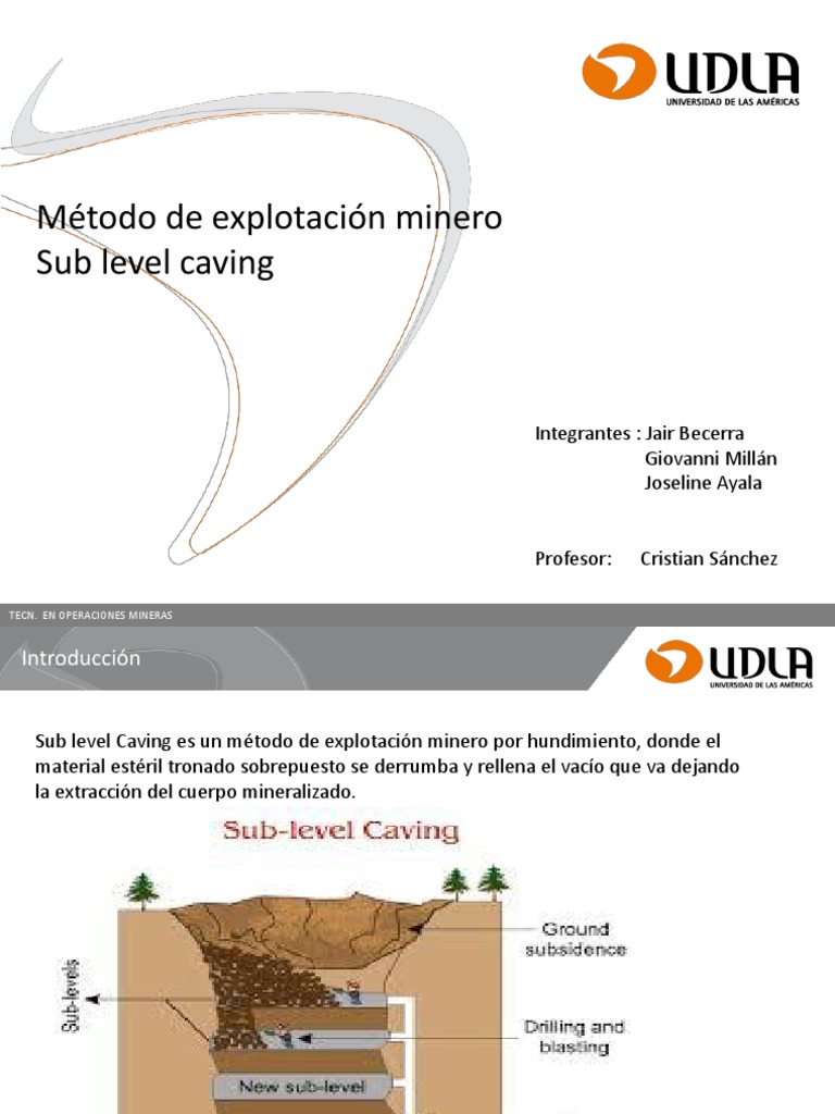 Sub Level Caving Final-1 | PDF | Material explosivo | Minería