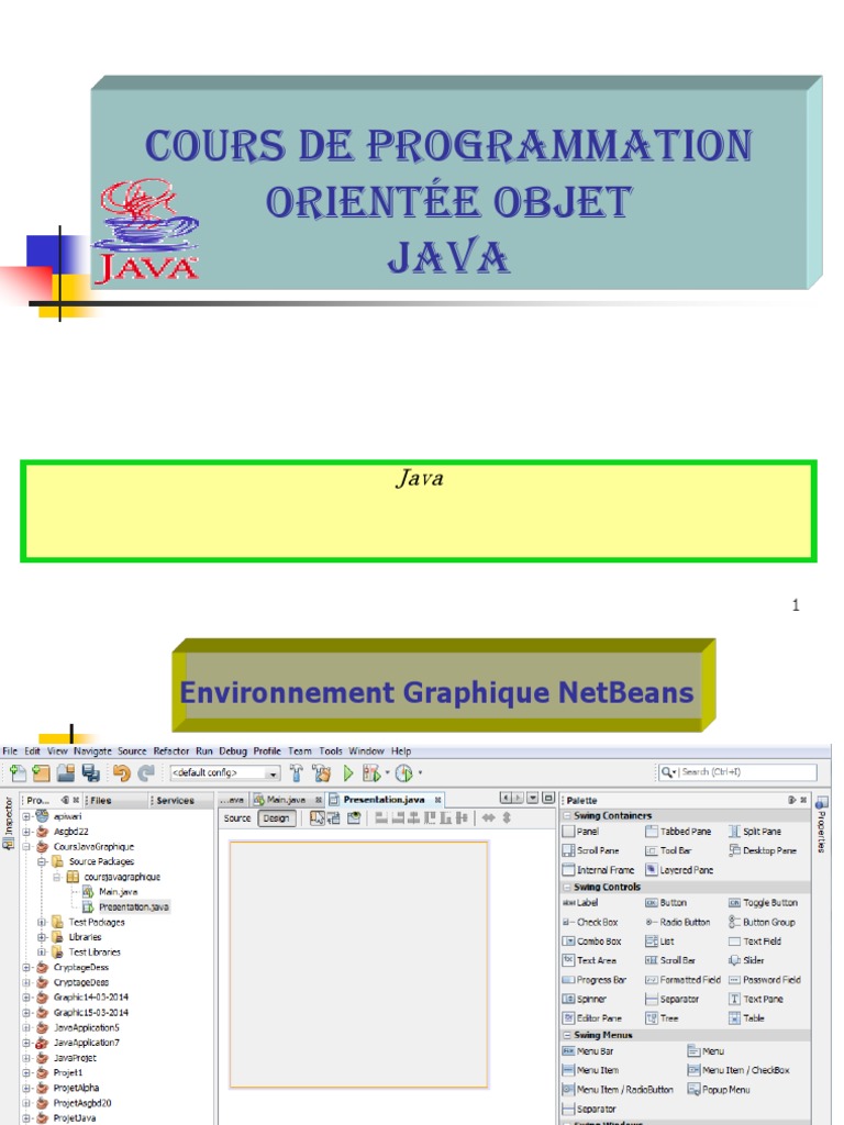 Java Swing | PDF | Java (Langage de programmation) | Interface graphique