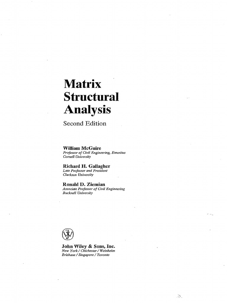 1 Structures 5 | PDF | Structural Analysis | Matrix (Mathematics)