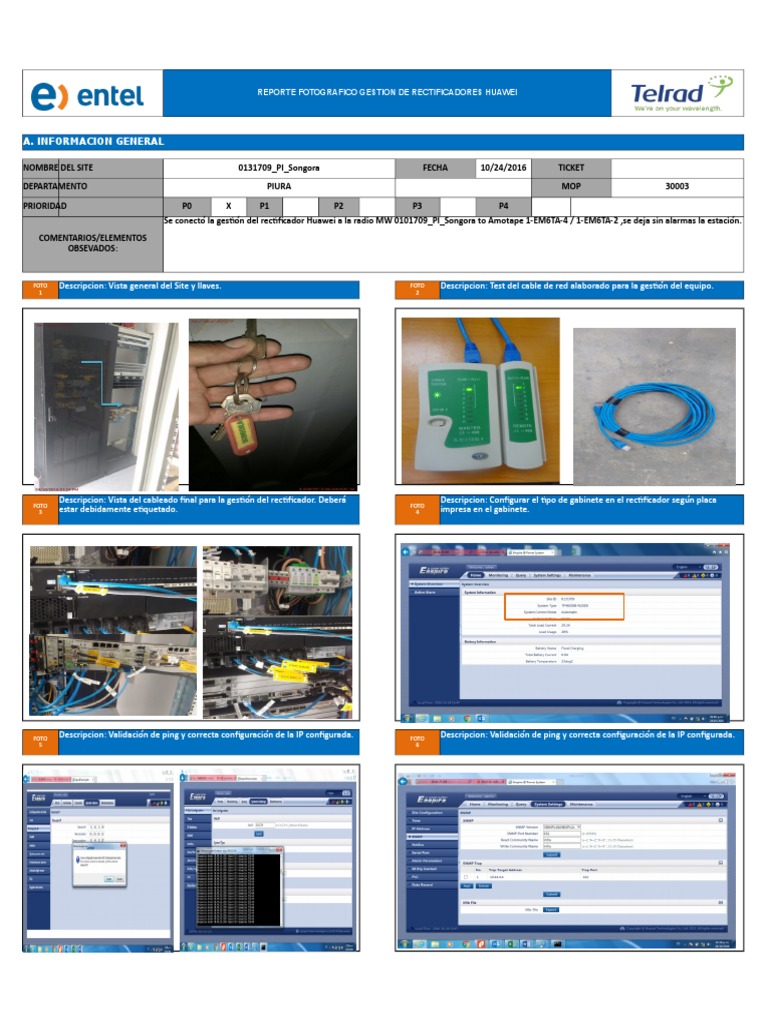 Configuracion Smu Site Songora | PDF