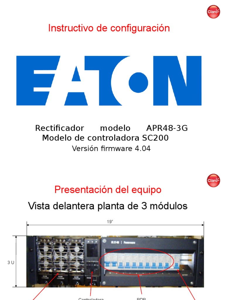 Instructivo Configuraci+ N EATON (Controladora SC200) | PDF | USB ...