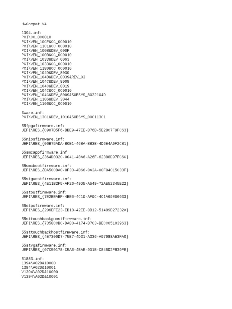 Hwcompat | PDF | System Software | Office Equipment