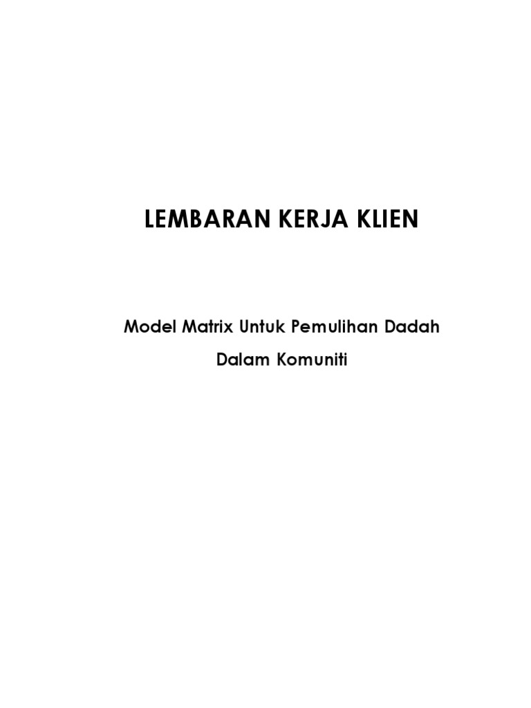 Lembaran Kerja Klien | PDF