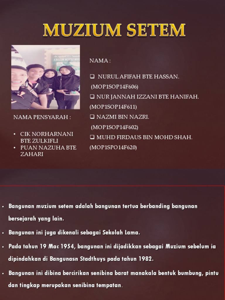 Muzium Stem Melaka | PDF