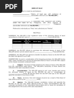 Deed of Assignment Sample - Philippines | PDF | Assignment (Law ...