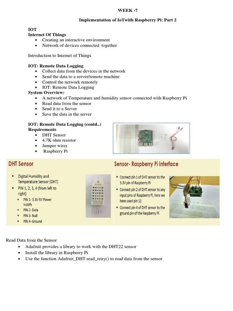 WEEK 7 Notes - IoT Nptel | PDF