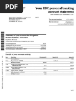 My RBC Bank Statement | PDF | Cheque | Banks