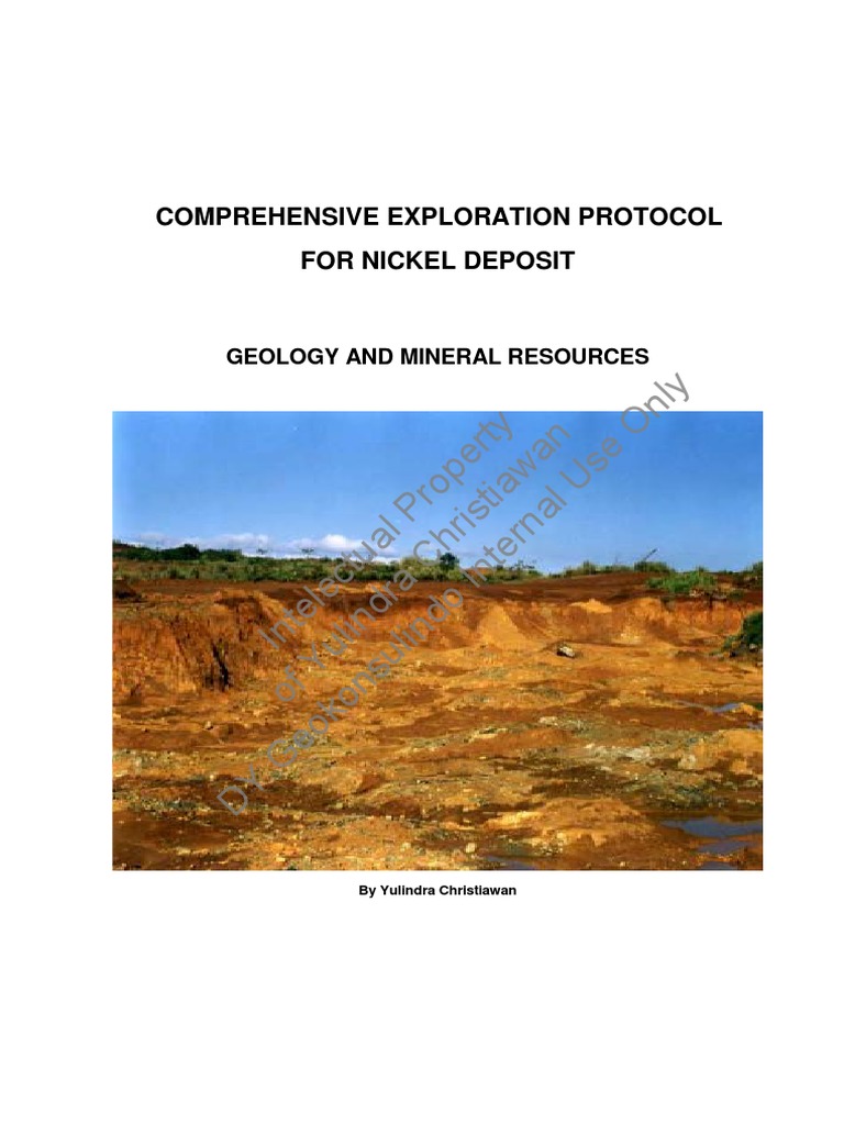 Nickel Comprehensive Exploration Protocol | PDF | Topography | Geology