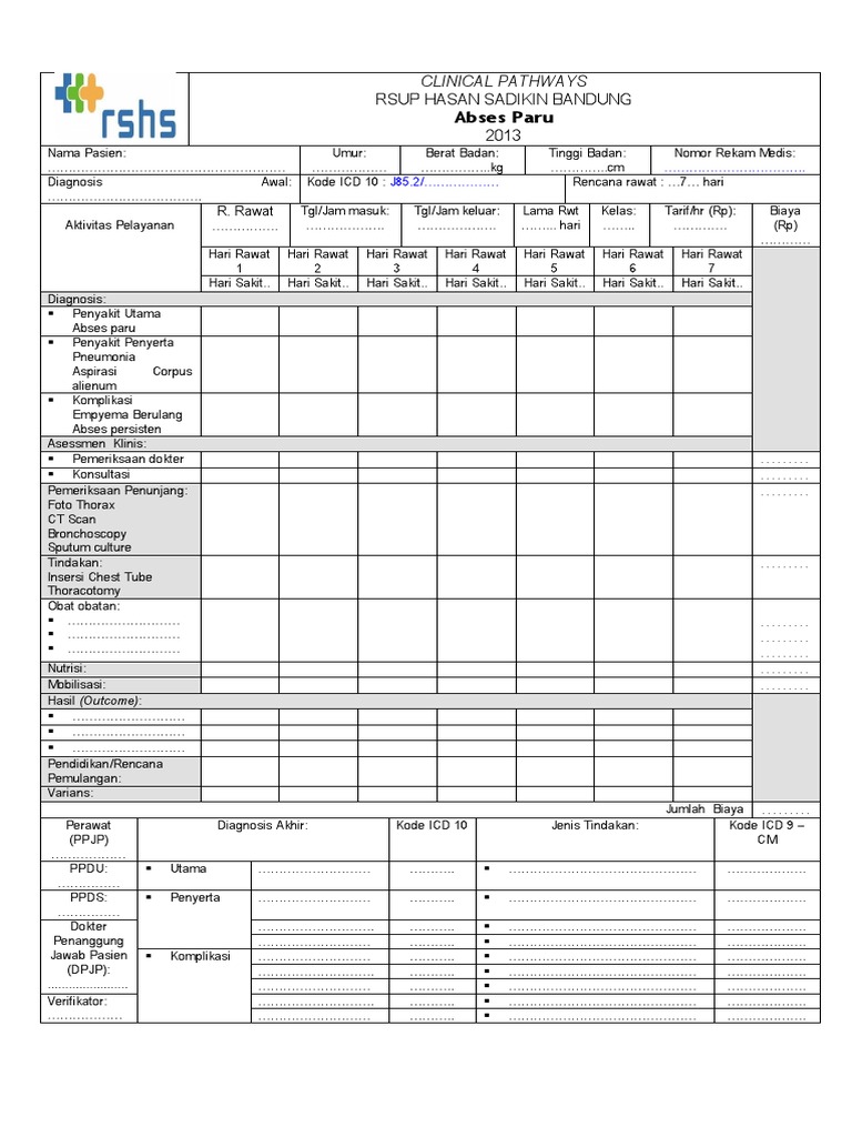 11 Clinical Pathway Abses Paru | PDF