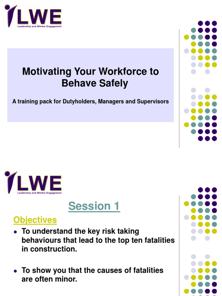 Safe Behavior Training for Construction Workers | PDF | Behavior | Risk