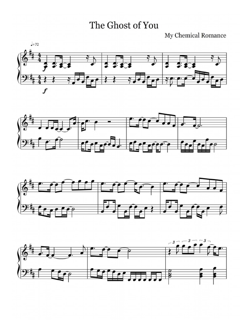 My Chemical Romance - The Ghost of You Sheet