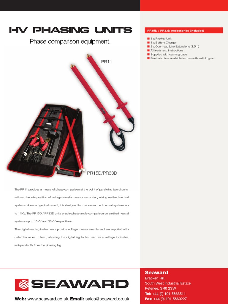 Seaward PR 15D | PDF | Volt | Voltage
