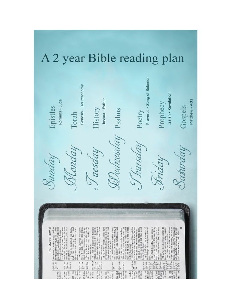 2 Year Bible Reading Plan | Download Free PDF | Gospel Of Mark | Books ...