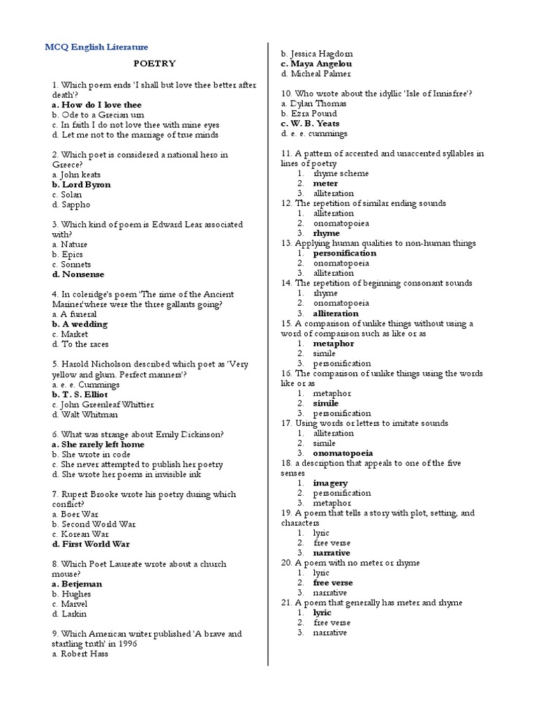 Mastering Poetry: An Expert Review of Literary Devices, Poets, and ...