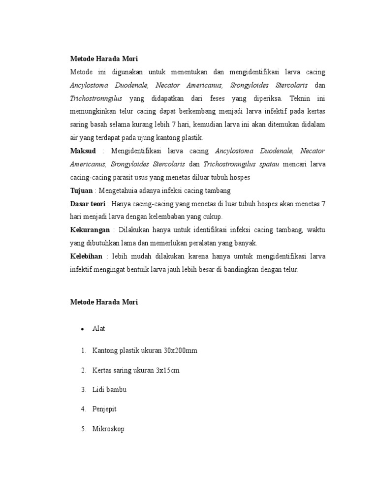 Metode Harada Mori | PDF