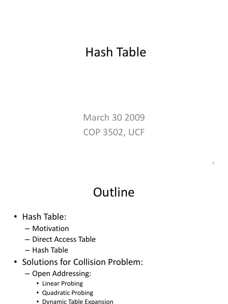 Hash Table v2 | PDF | Algorithms | Information Retrieval