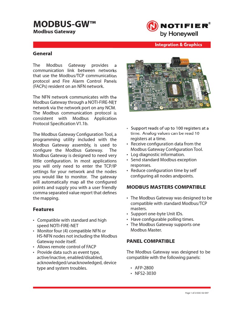 Modbus GW | PDF | Gateway (Telecommunications) | Computer Network