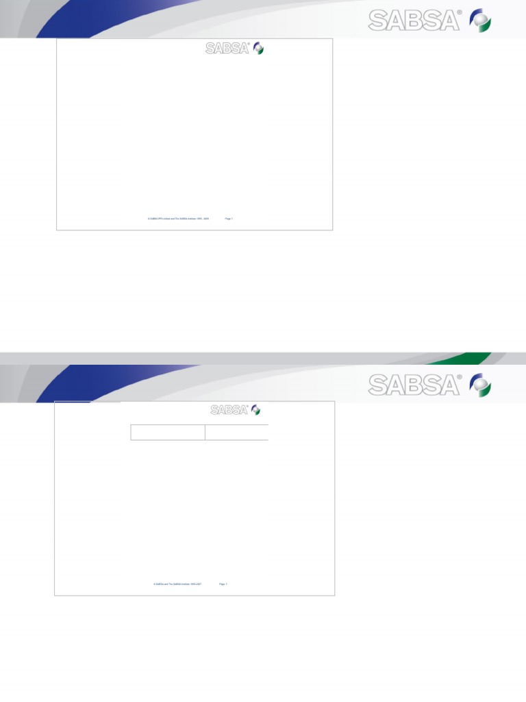 © SABSA IPR Limited and The SABSA Institute 1995 - 2009 Page | PDF