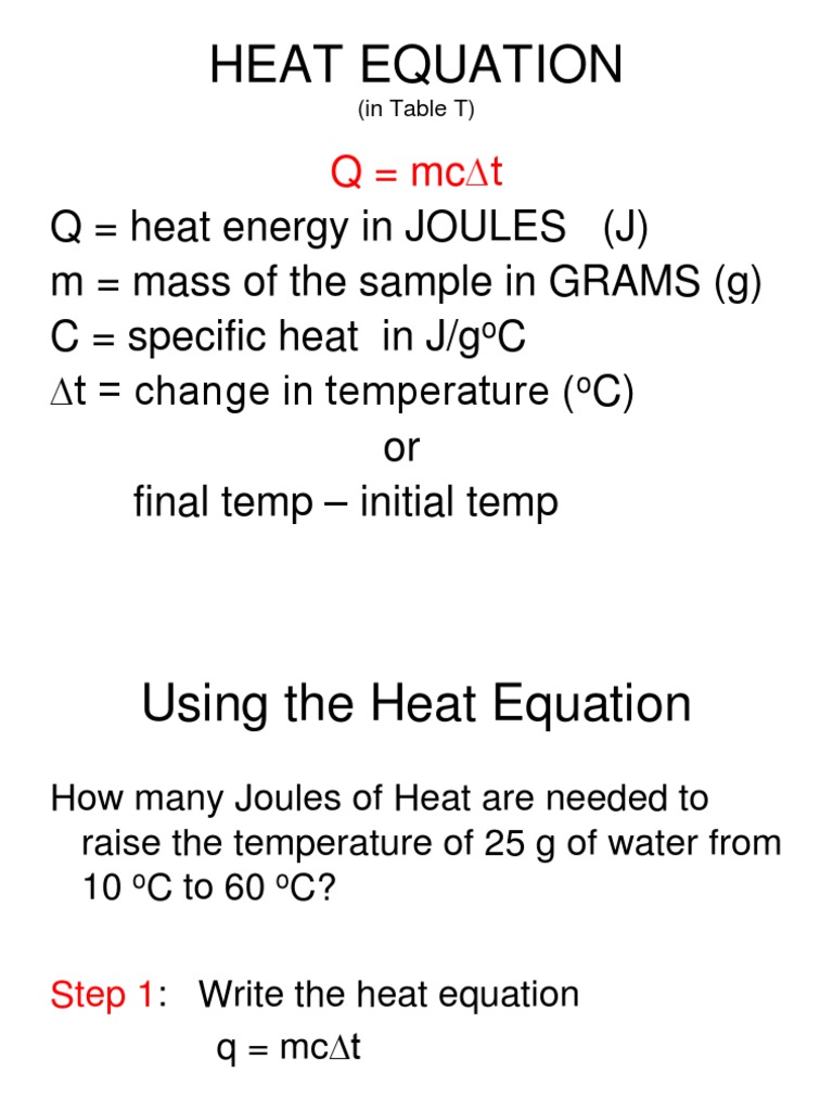 Heat Equation | Heat | Temperature