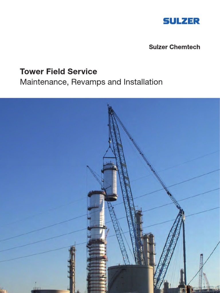 Sulzer Tower Field Service Overview | PDF | Distillation | Economic Sectors
