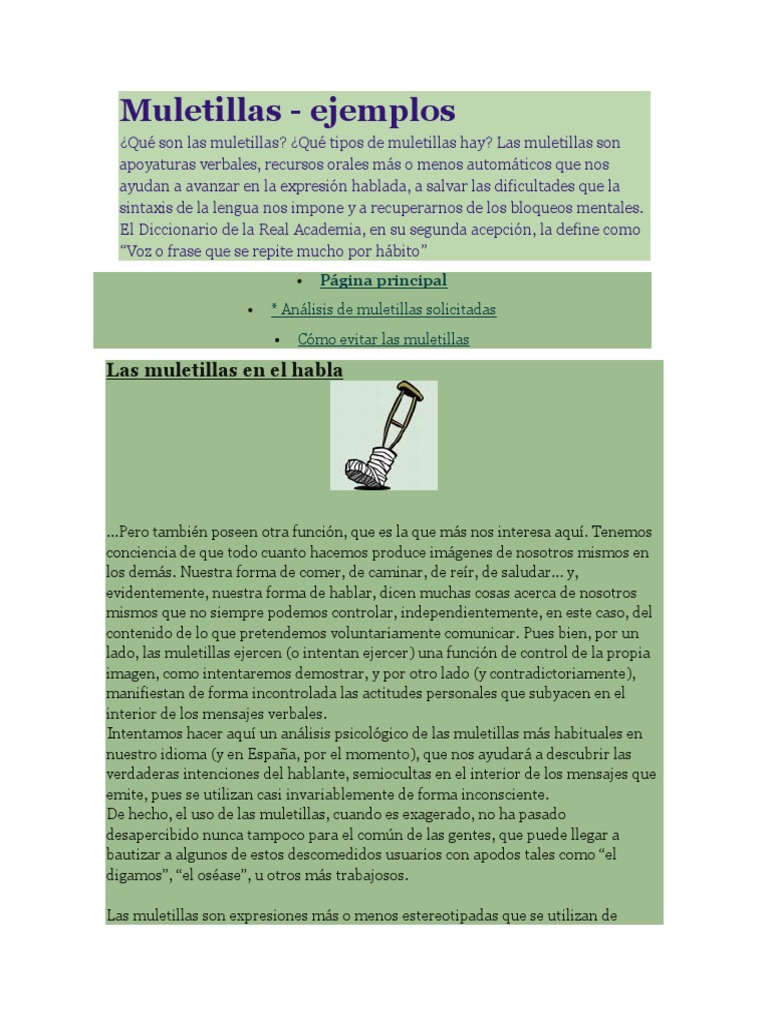 Muletillas | PDF | Comillas | Imagen