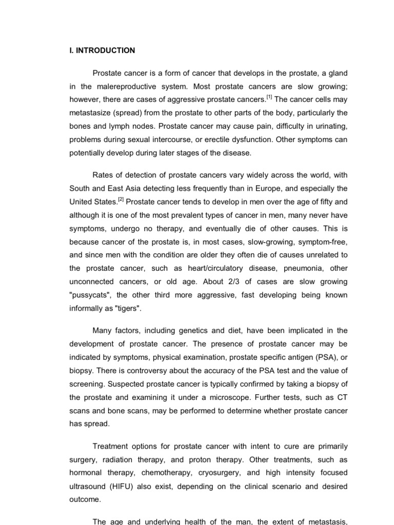 Case Study On Prostatic Cancer | PDF | Prostate | Prostate Cancer