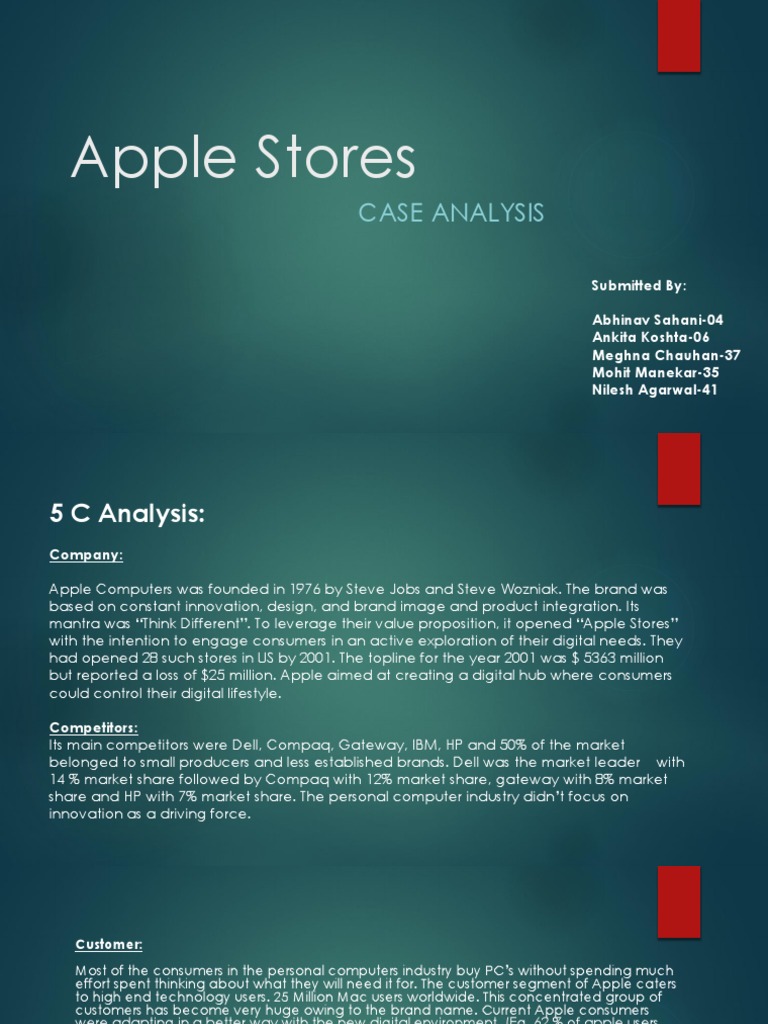 Apple Stores Case Group 7 | PDF | Apple Inc. | Apple Store